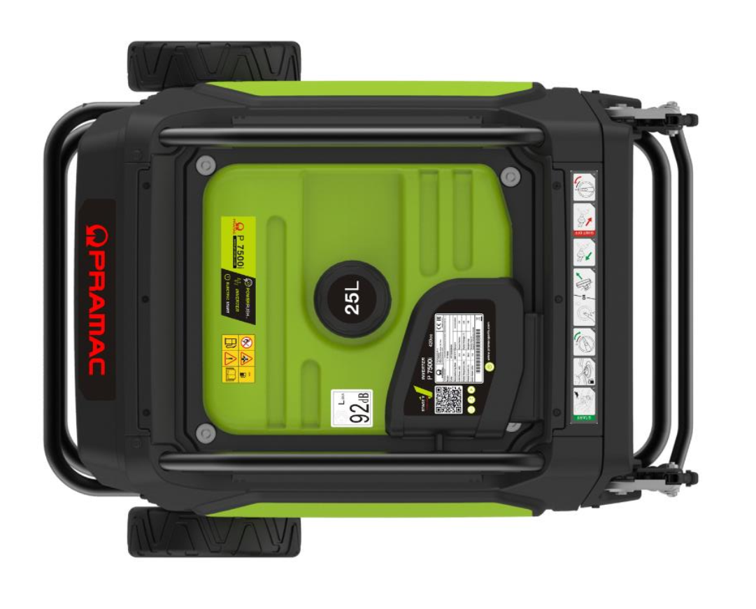 Agregat prądotwórczy PRAMAC P7500i 7kW inwerterowy + olej + dostawa gratis! - Agro-Metal